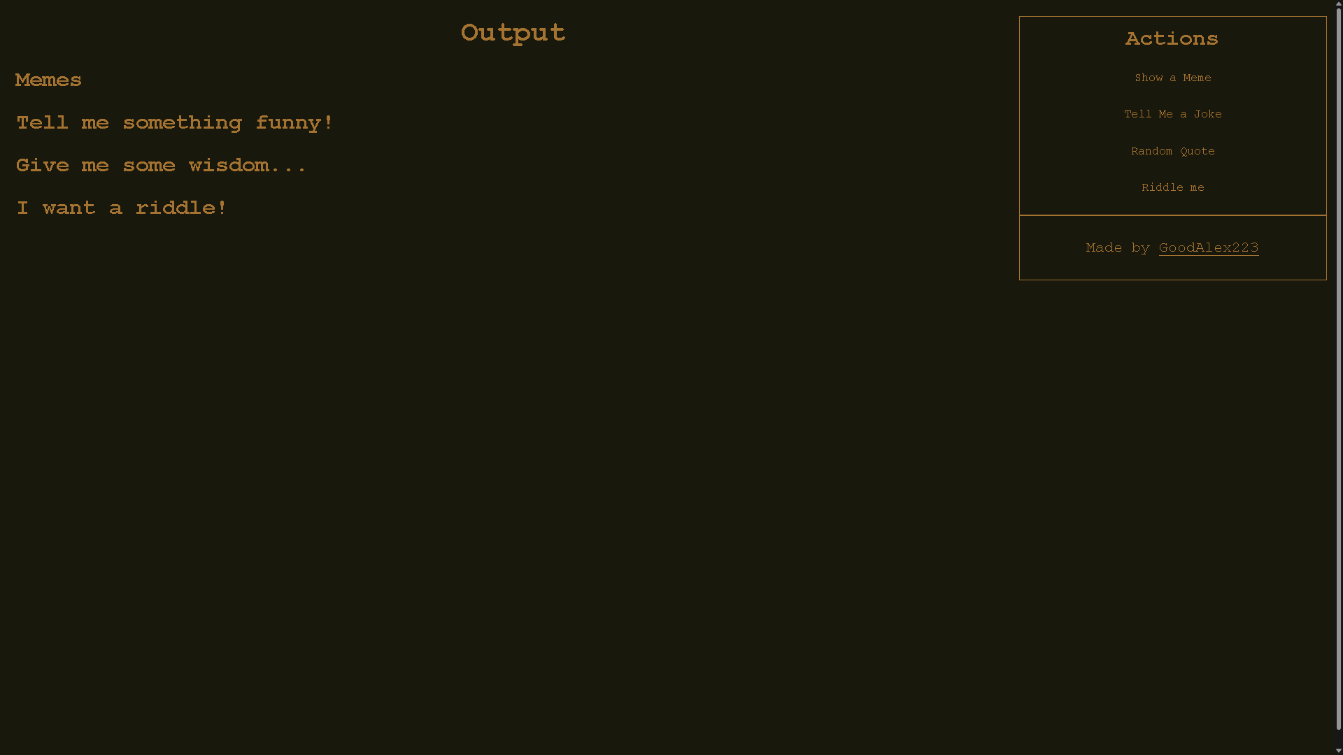 GoodAlex223 | Web Developer Student